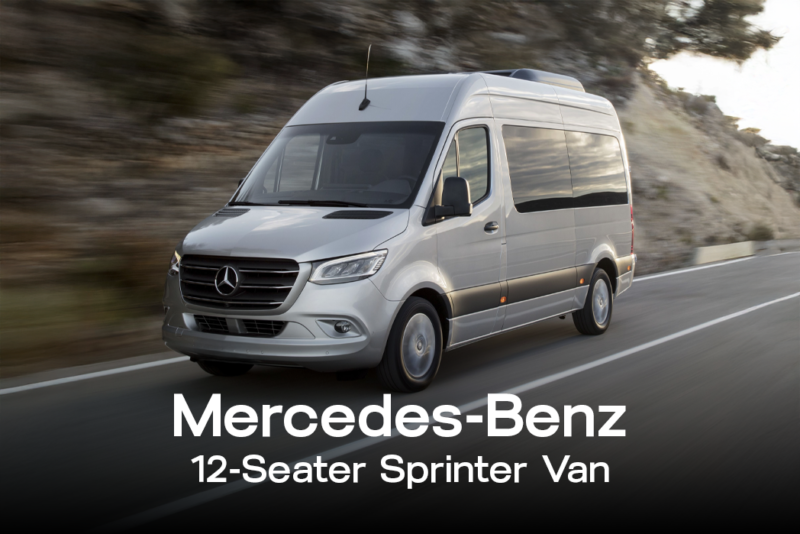 %tMercedes Benz 12 Seater Sprinter Van for Group Travel
